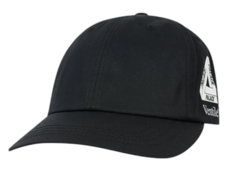 Palace Ventile Side Tri 6-Panel Hat - Black | Editorialist
