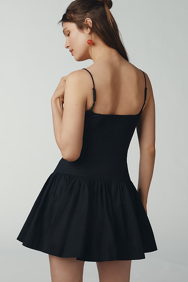 Maeve Sweetheart Drop-Waist Mini Dress In White - 71% Off | Editorialist