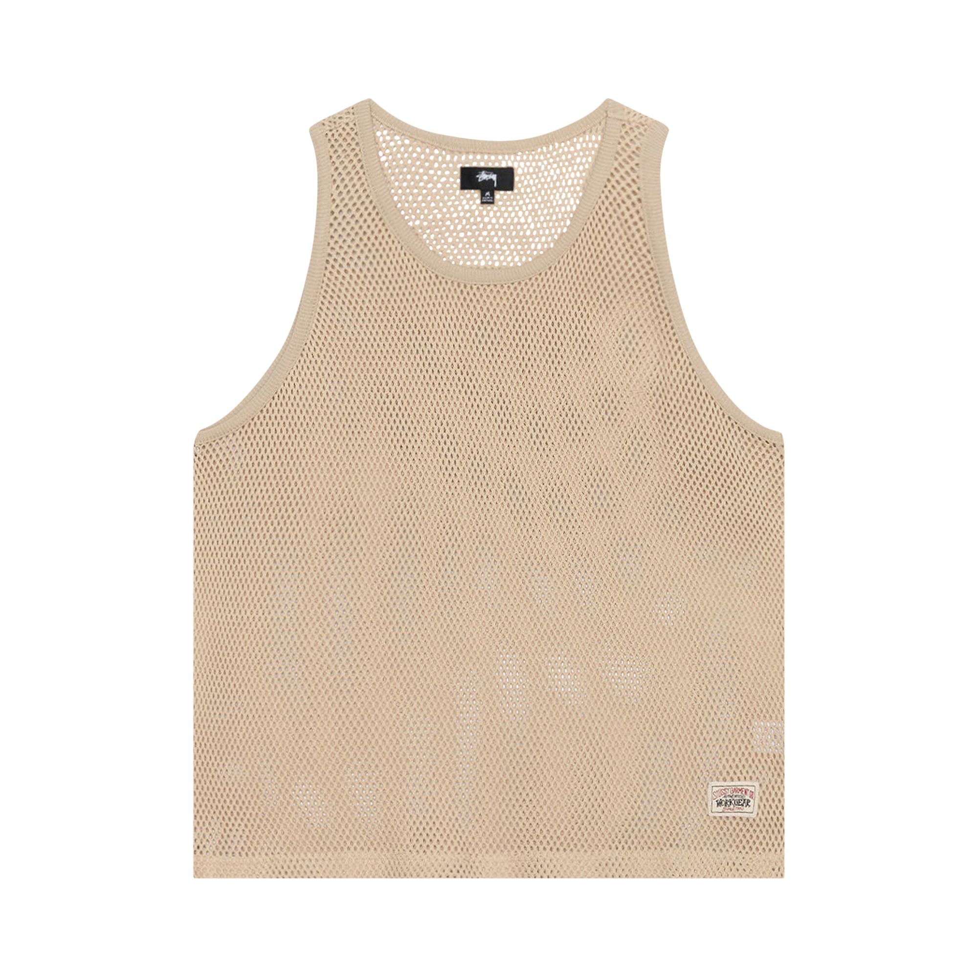 Tank Khaki Mesh Tank Stussy Tank Tops BIG MESH TANK Parallel