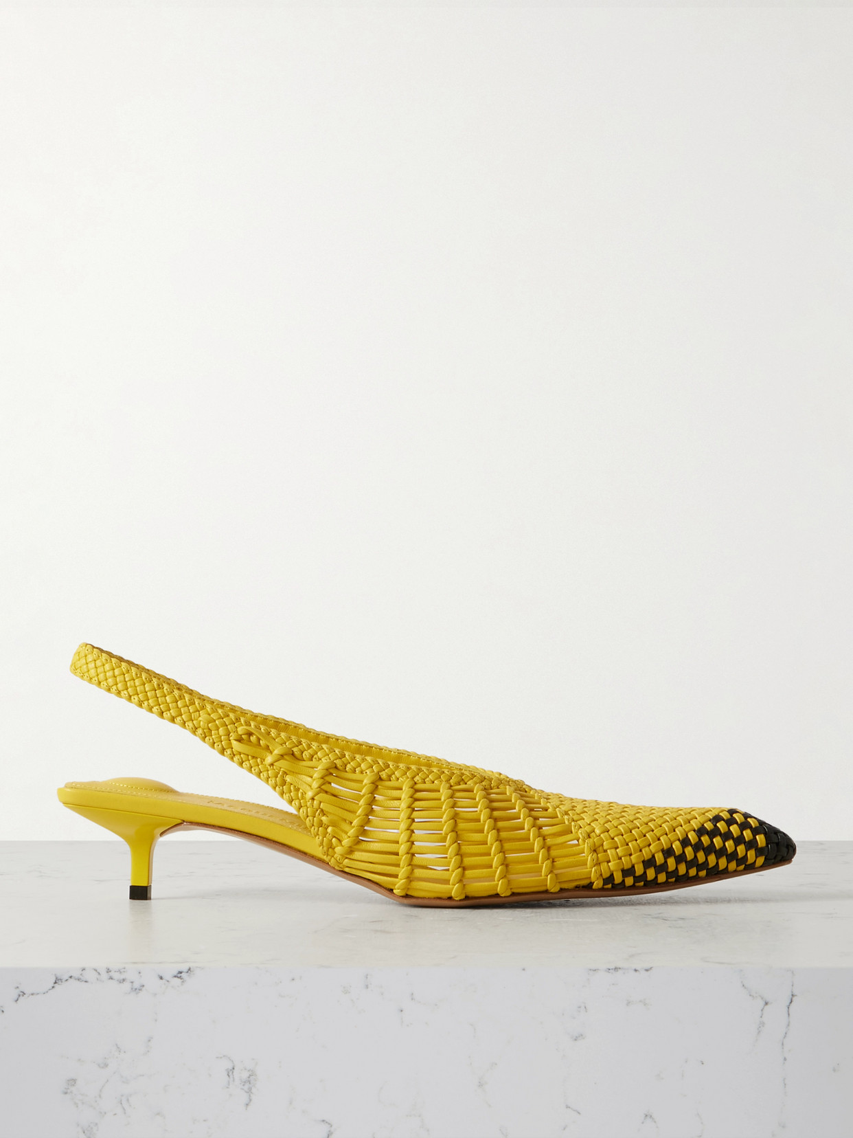 Jacquemus Les Cubisto Banana Heel Shoes - Yellow - 32% Off