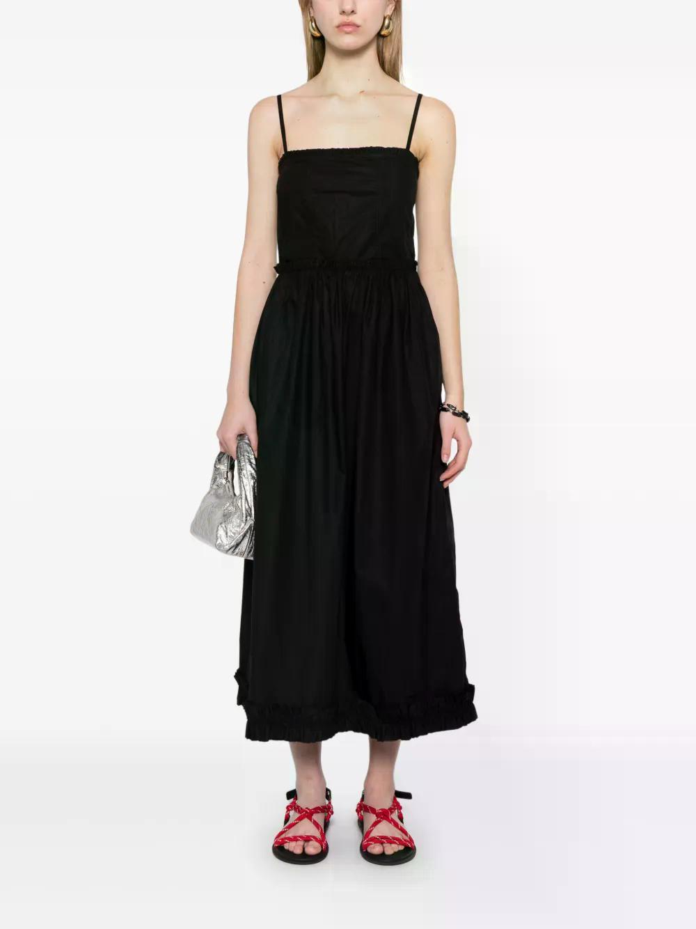 GANNI GANNI Cotton Midi Dress