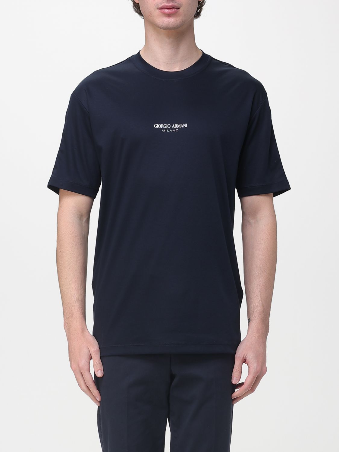 Giorgio Armani T-Shirt In Blue - 25% Off | Editorialist