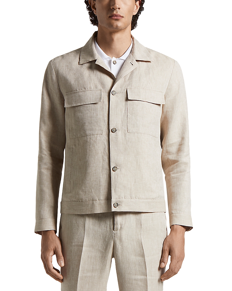 Peserico Overshirt In Lightweight Stretch Cotton Canvas In