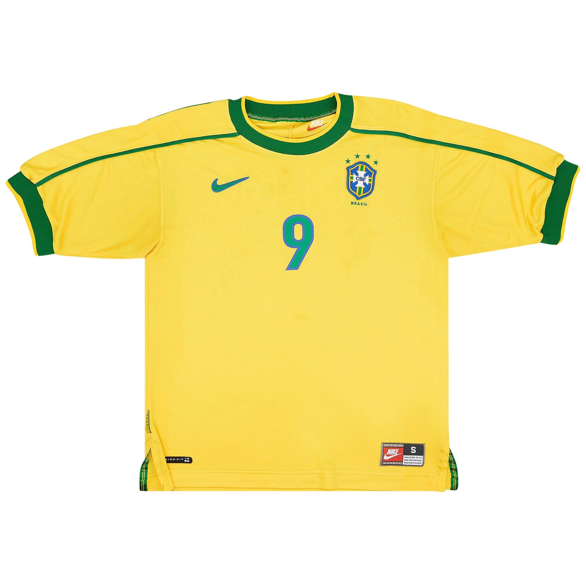 Nike Brazil 1998 Reissue Ronaldo Soccer Replica Jersey - Varsity