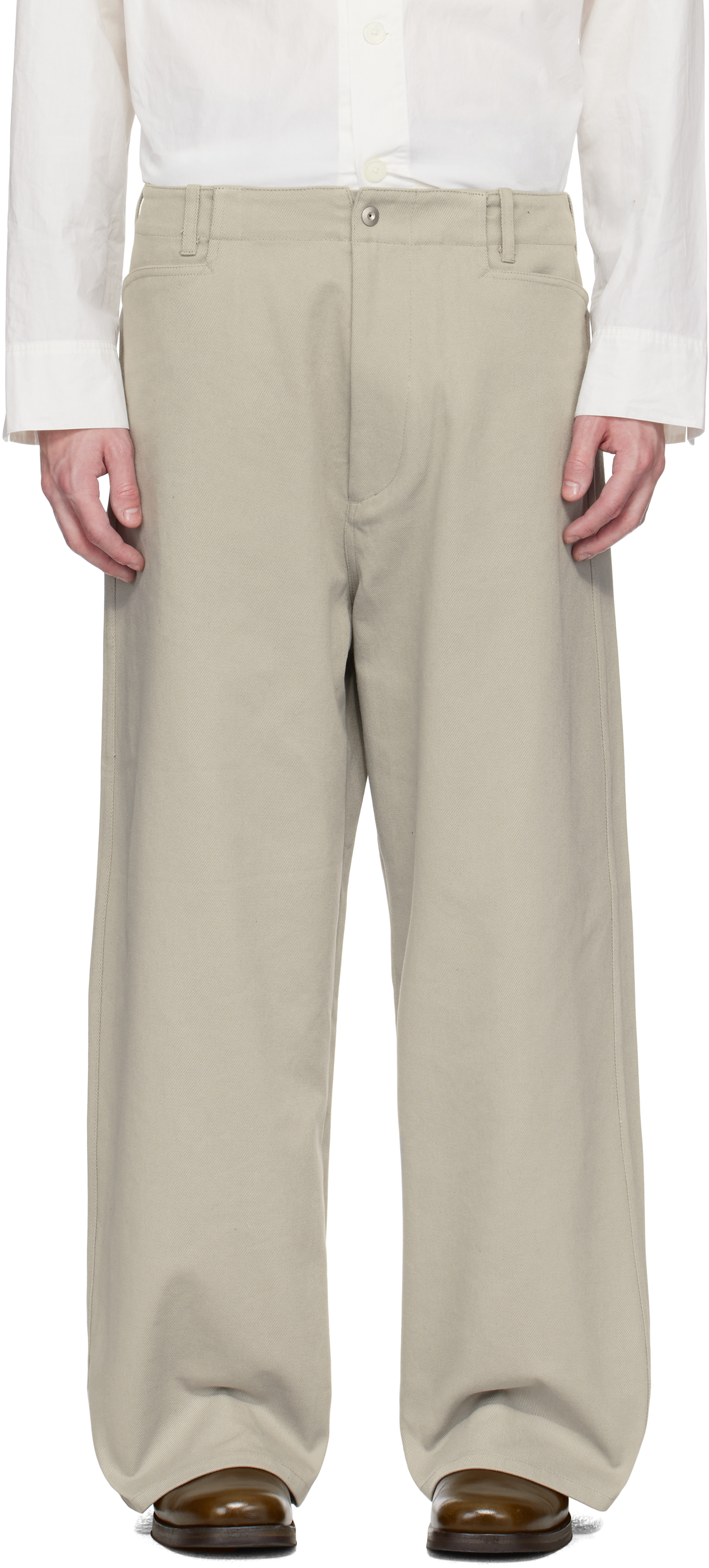 Omar Afridi Trotti Baggy Trousers - Ash | Editorialist