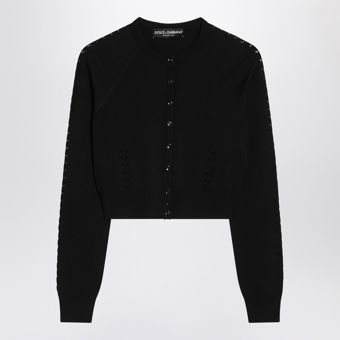 Dolce & Gabbana Viscose Cardigan In Black - 46% Off