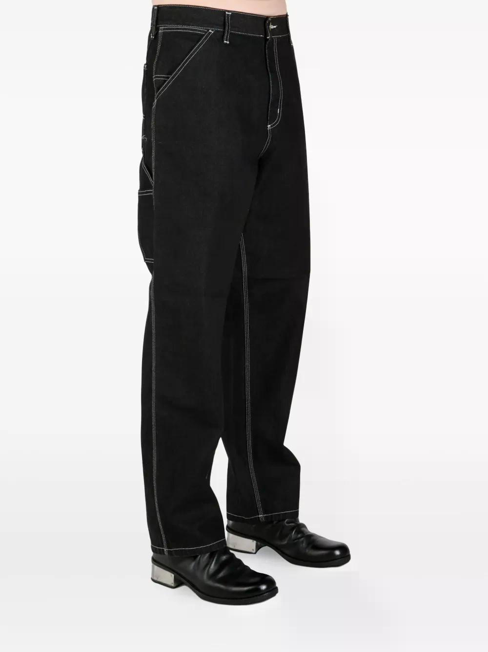 CARHARTT WORK IN PROGRESS Carhartt WIP Single Knee Jeans with Contrast Stitching