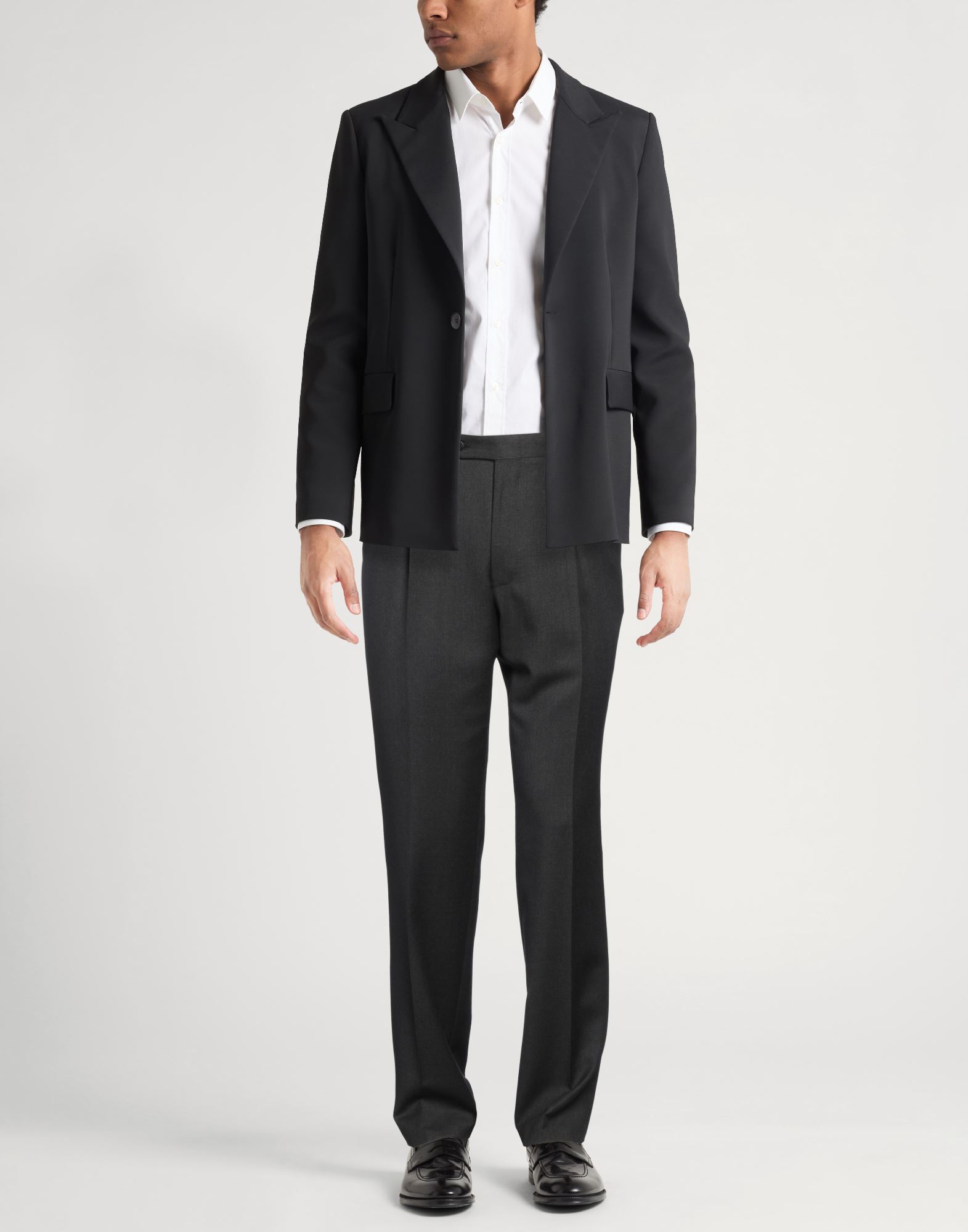 CANALI Canali Virgin Wool Tapered Leg Trousers