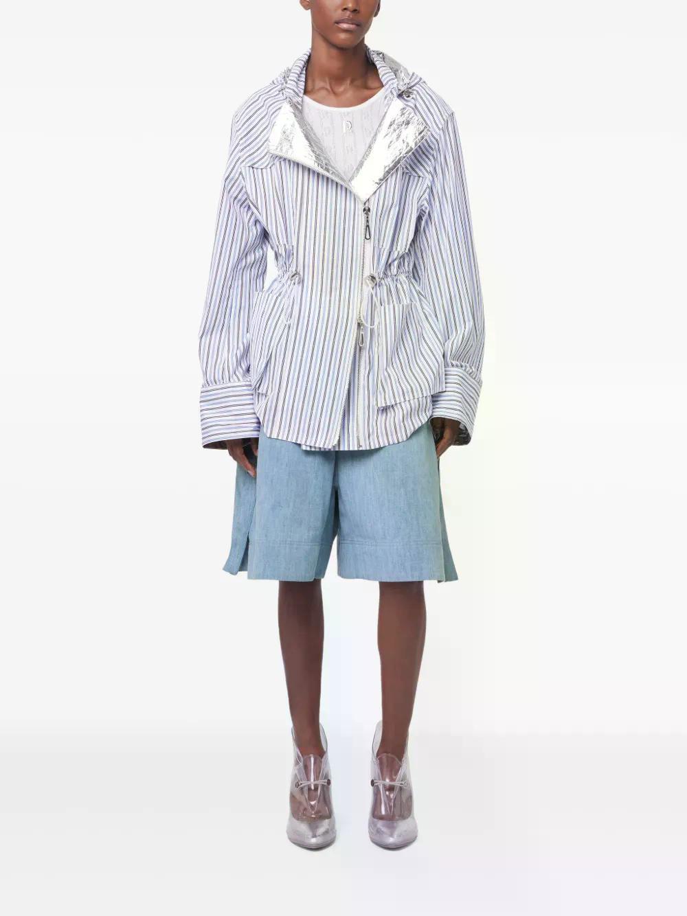 PACO RABANNE Rabanne Striped Hooded Jacket