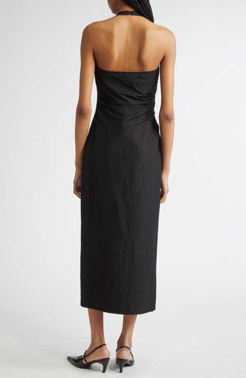 A.L.C. Cecilia Halter Maxi Dress In Blackgold - 40% Off | Editorialist