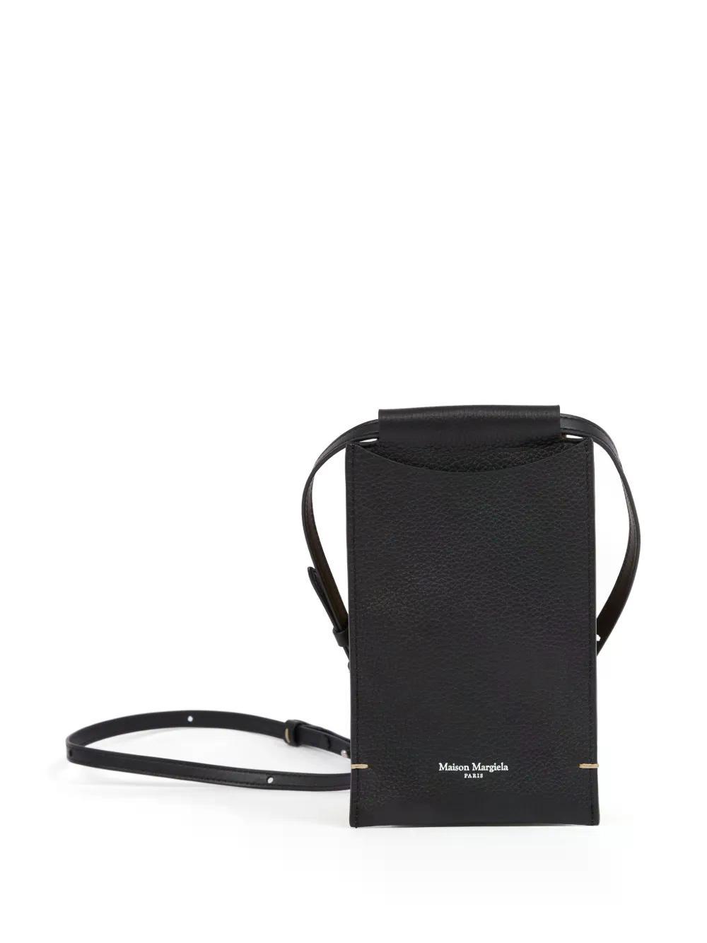 Maison Margiela Four-Stitch Logo Neck Wallet In Black - 10% Off