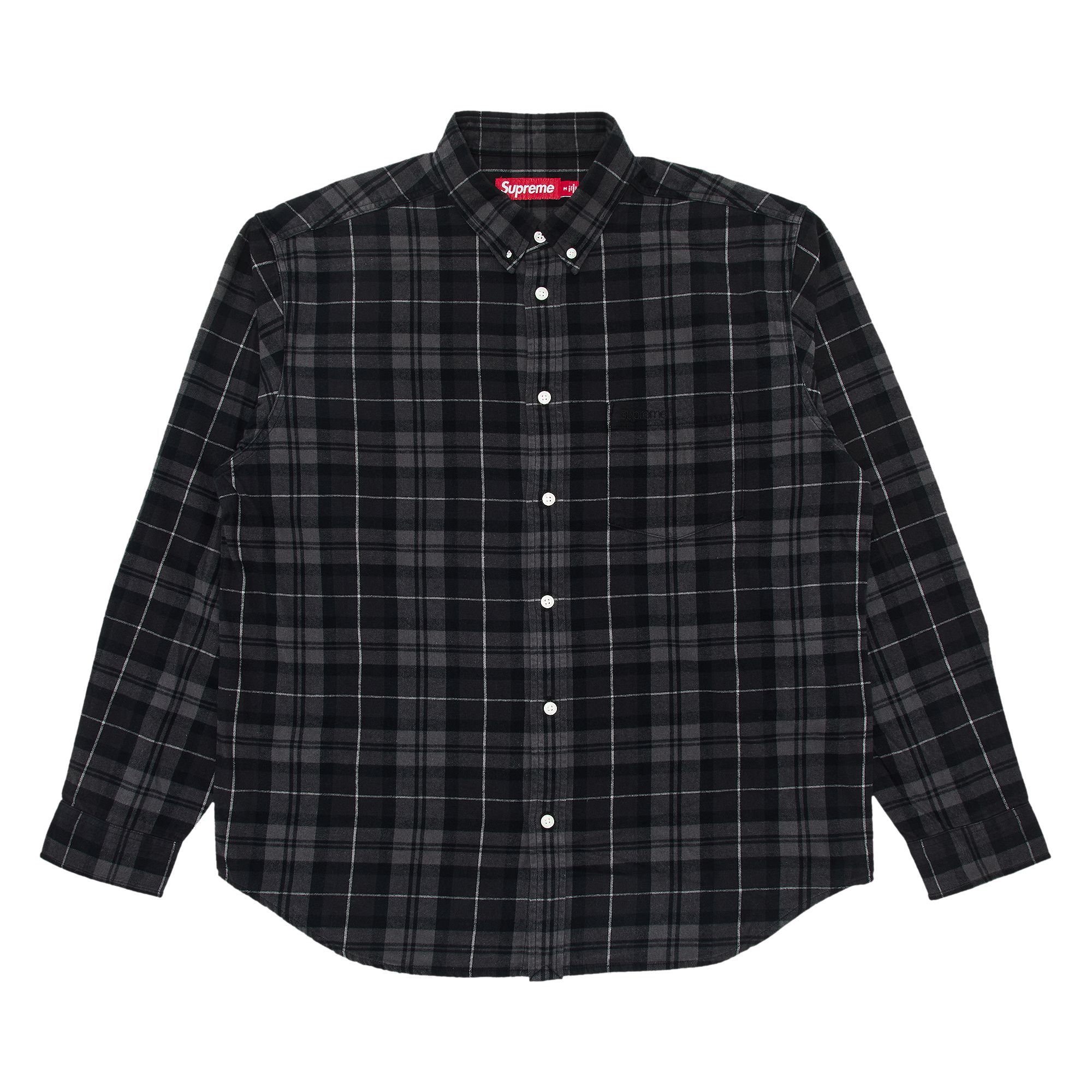Supreme X Undercover Short-Sleeve Flannel Shirt - Black