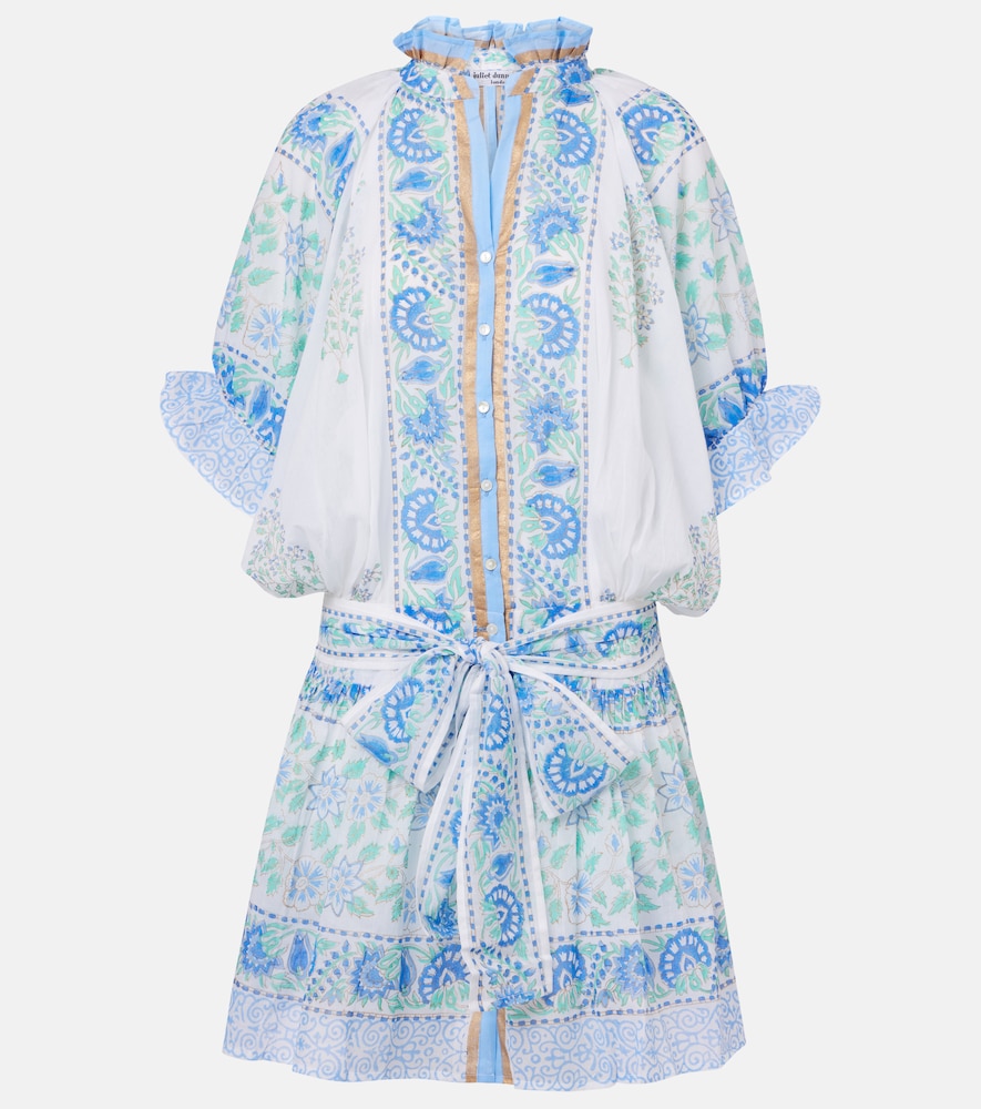 JULIET DUNN Juliet Dunn Paisley Cotton Minidress
