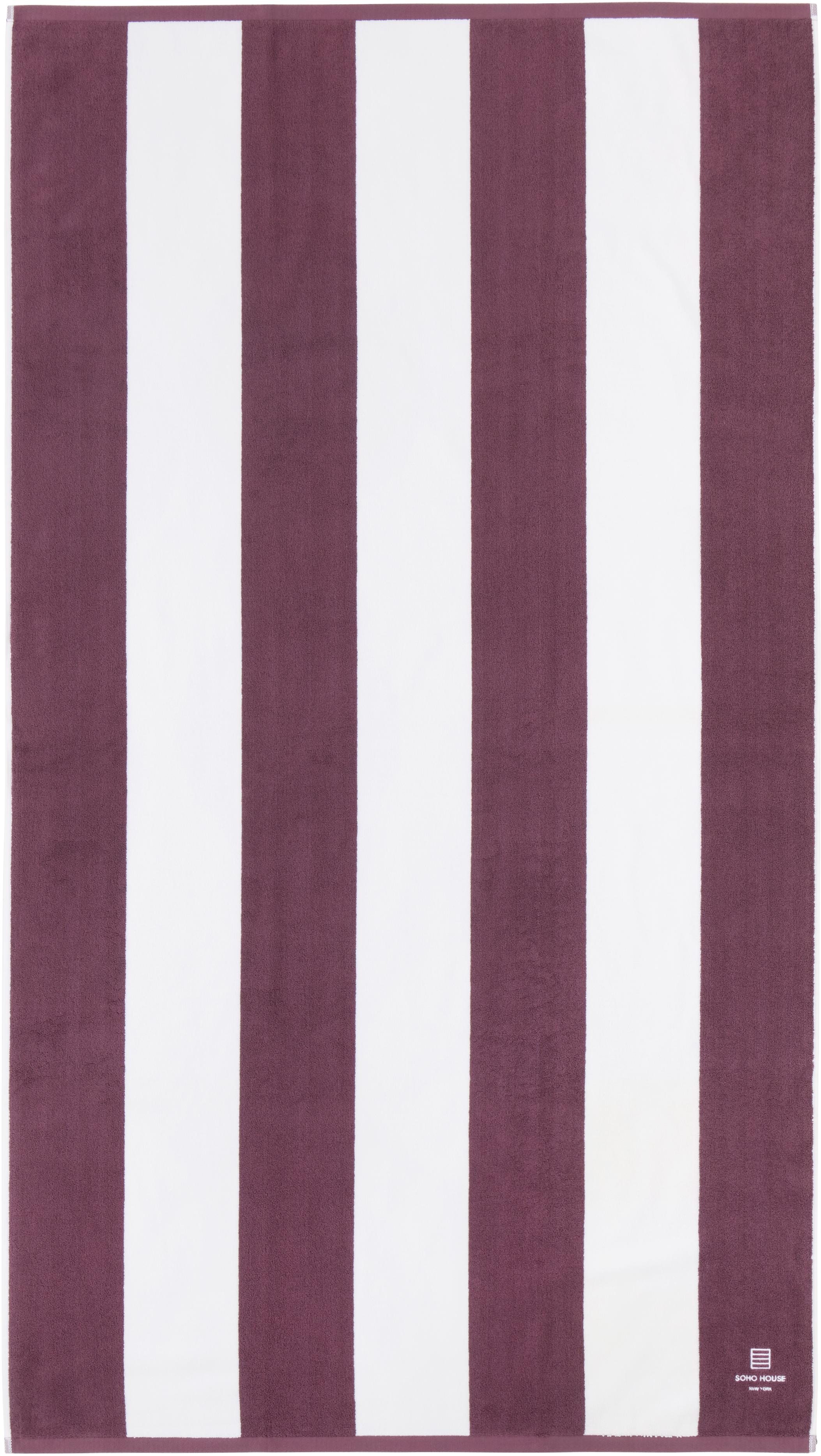 Soho Home White Purple 'New York' House Pool Towel N/A