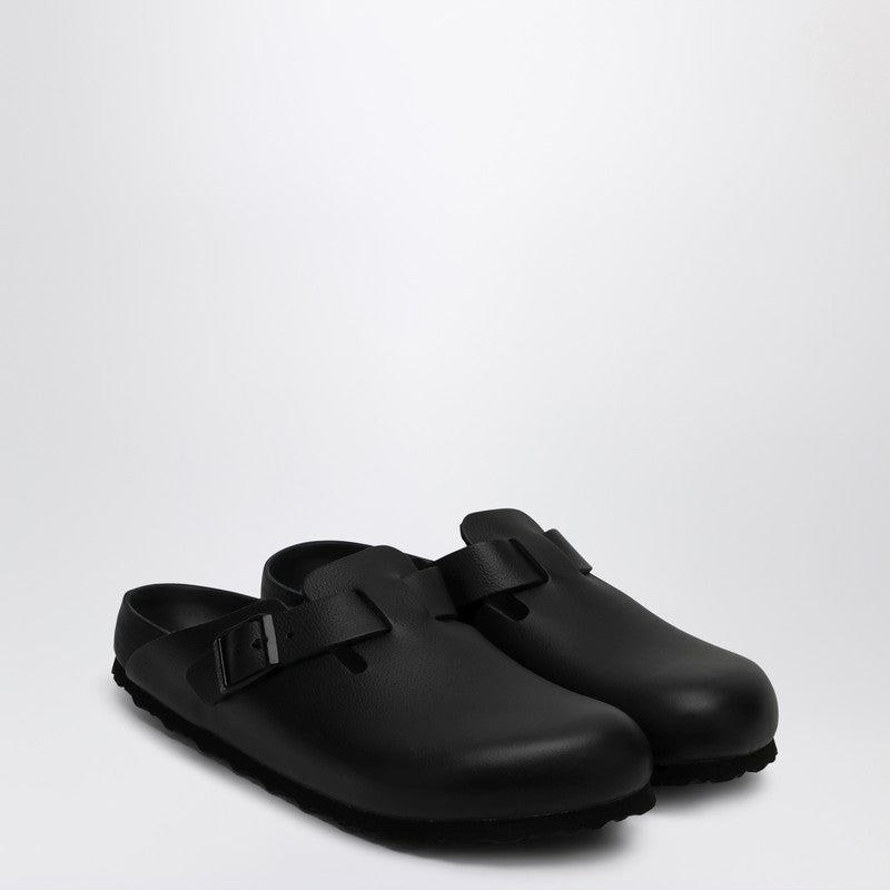 Buy BIRKENSTOCK Boston Smooth Leather Slipper - Black At 9