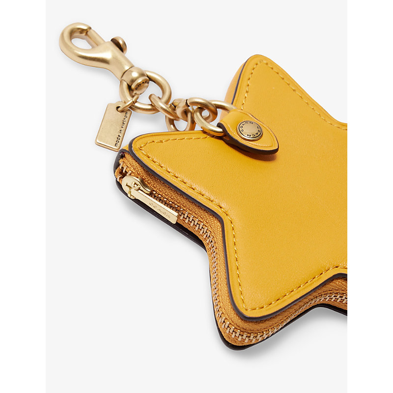 Coach Star Leather Coin Purse - Yellow | Editorialist