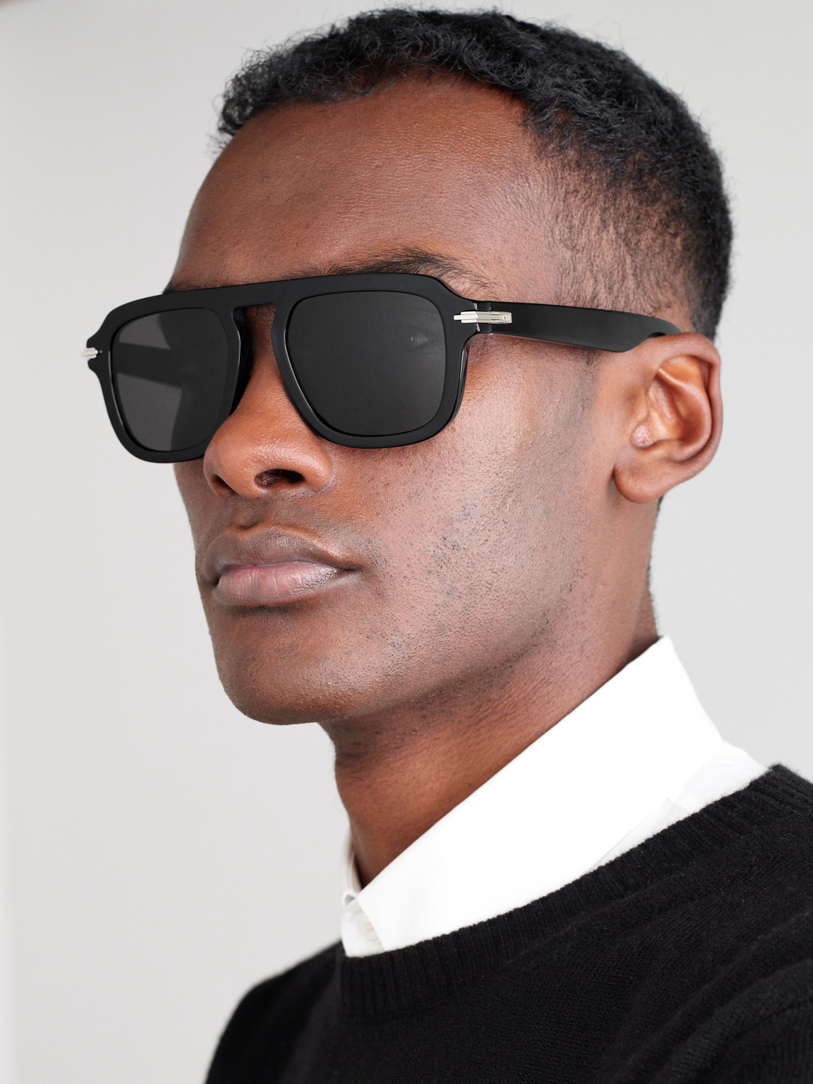 Dior Diorblacksuit S15i Aviator-Style Sunglasses - Black