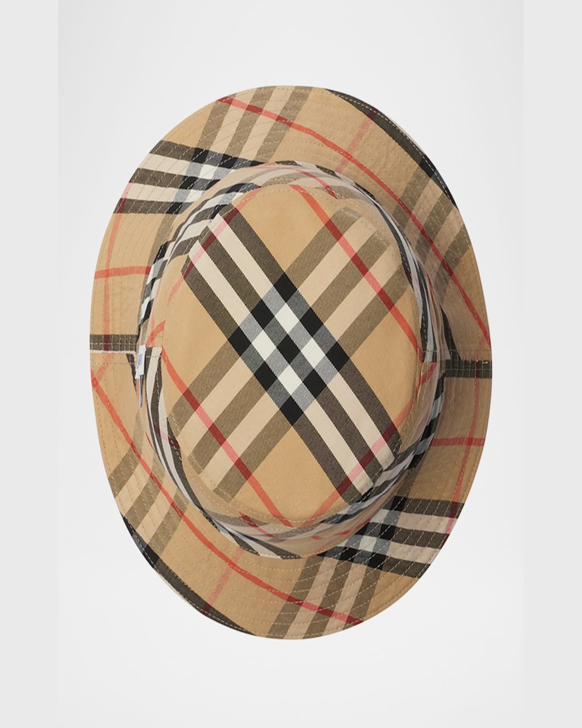 Burberry Reversible Highgrove Cotton Bucket Hat - Nutmeg