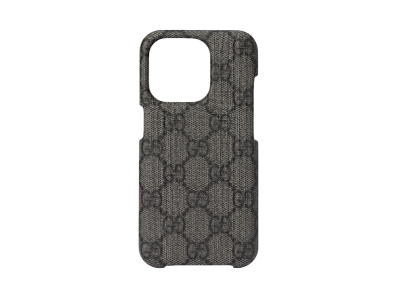 Gucci Ophidia Gg Iphone 15 Pro Case - Black/Grey | Editorialist