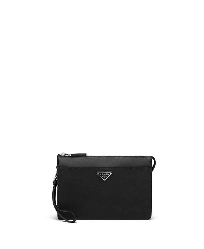 PRADA Prada Logo Plaque Zip-Up Drawstring Jacket
