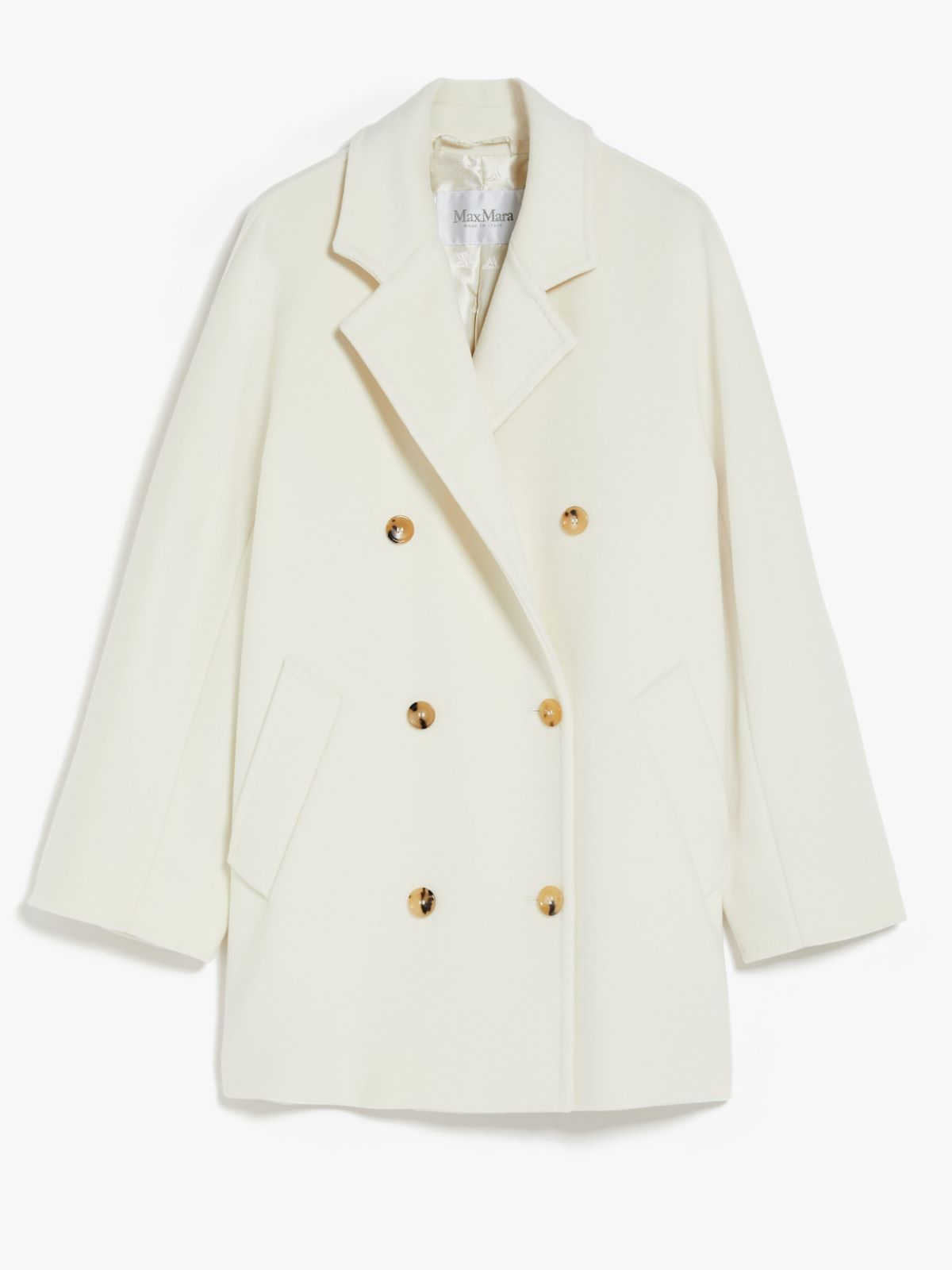 Max Mara 101801 Short Icon Coat - White | Editorialist