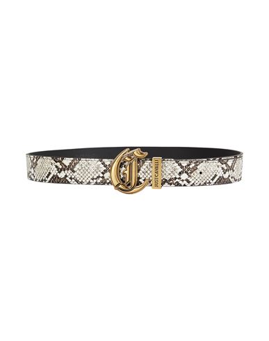 Just Cavalli Black and Cream Leopard-Print Leather Belt Roberto Cavalli Leopard Print Satin and Leather Waist Belt  main image 3