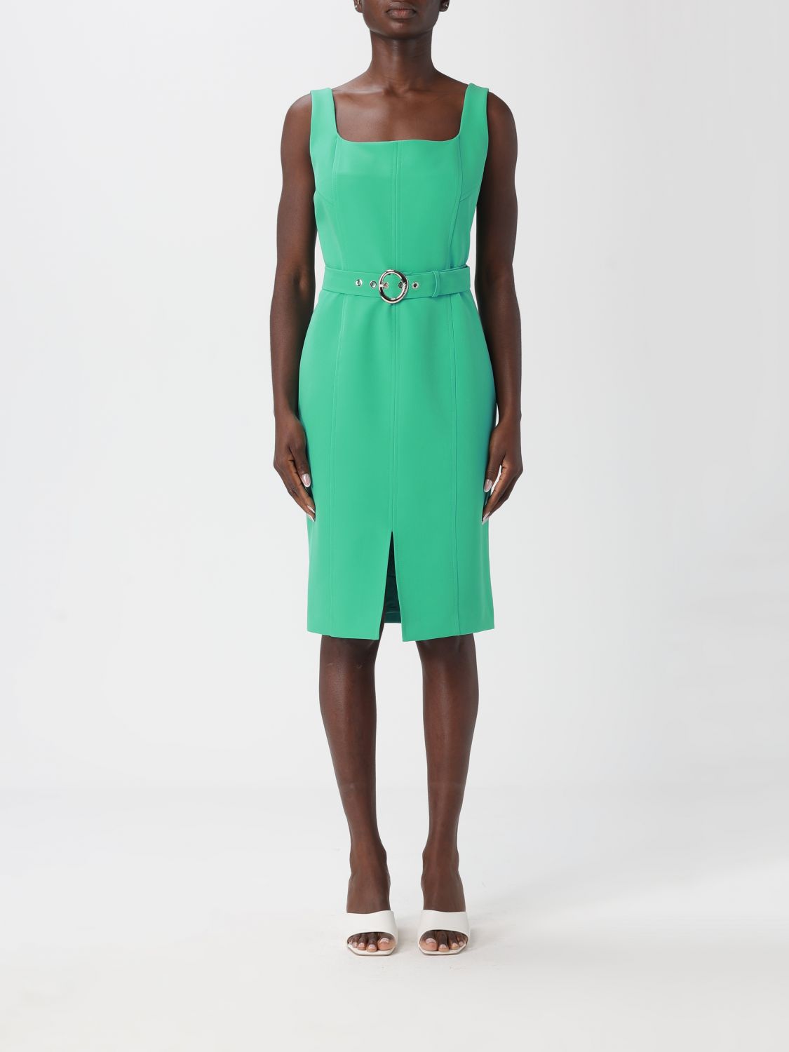 LIU JO Liu Jo Sleeveless Belted Midi Dress