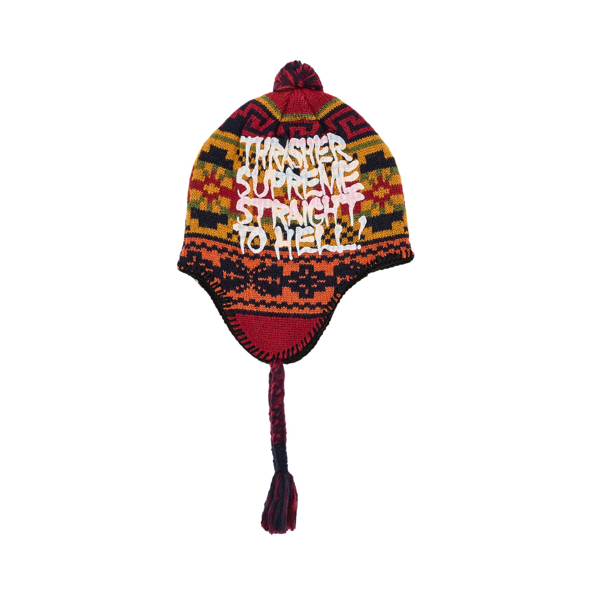 Supreme X Thrasher Earflip Beanie - Black | Editorialist