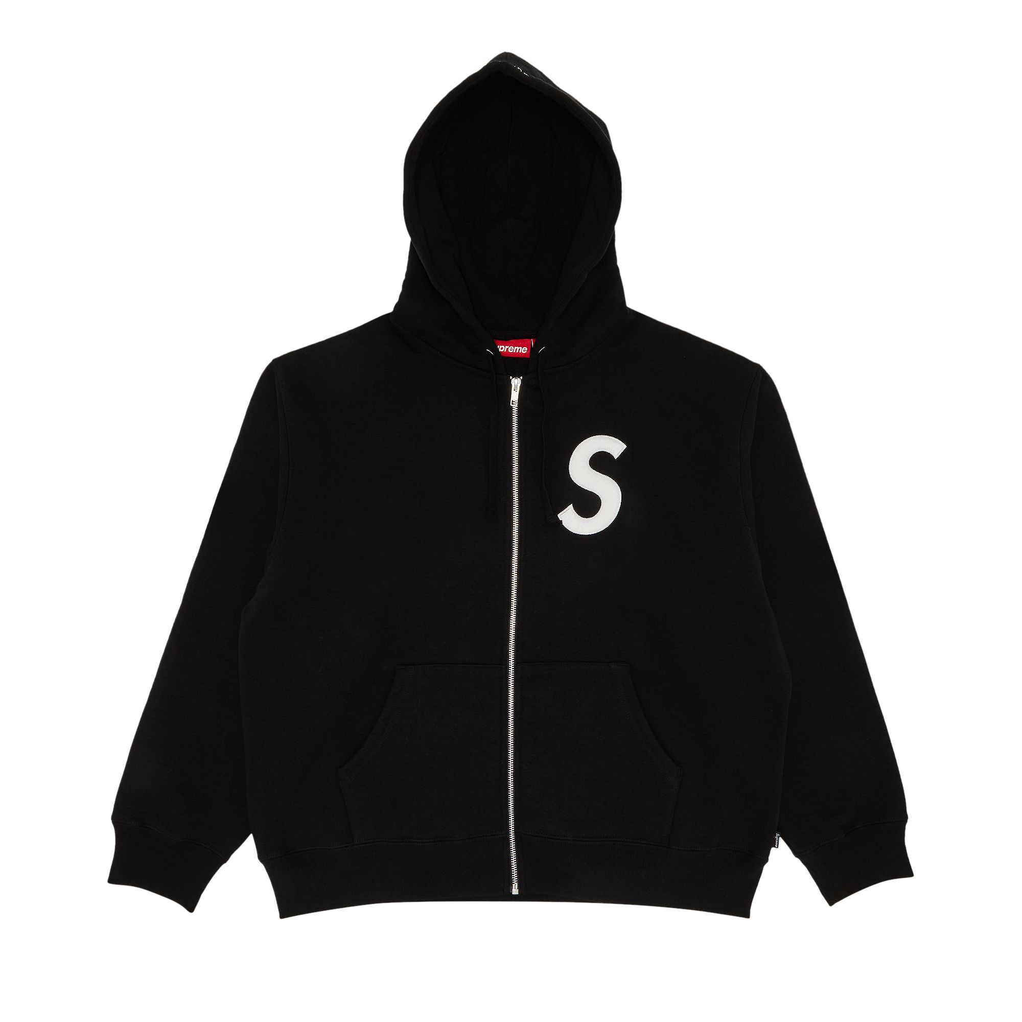 SUPREME ブラック エスロゴフーディー Supreme Logo Zip Up Hooded Sweatshirt - Black | Editorialist