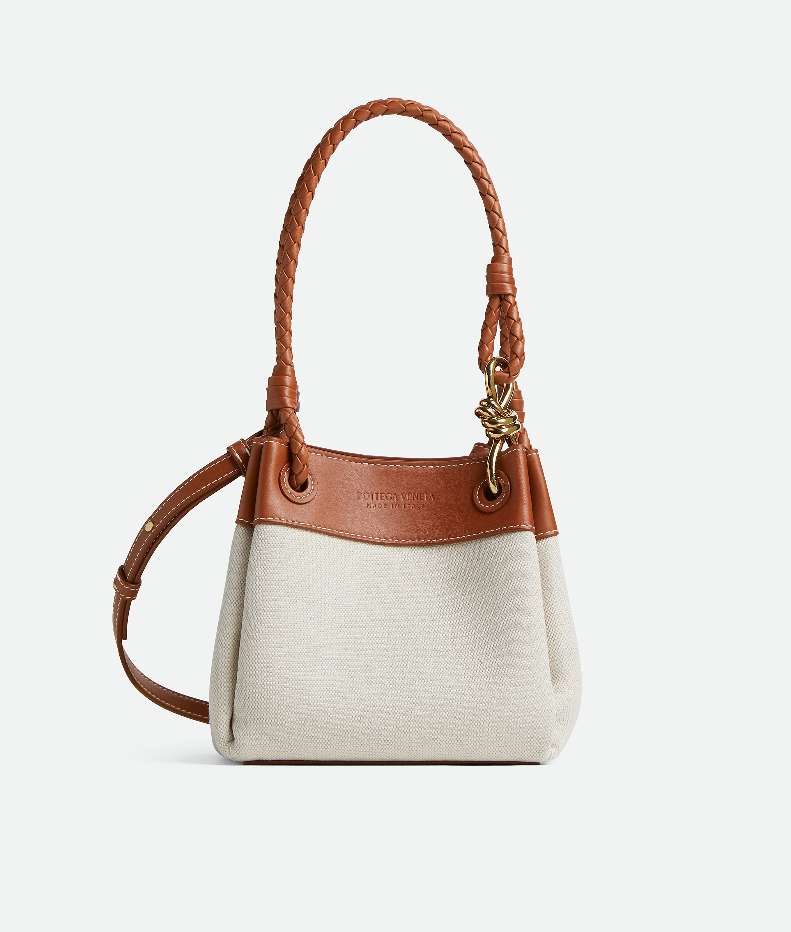 Bottega Veneta Small Parachute Shoulder Bag - Natural/Lightwood