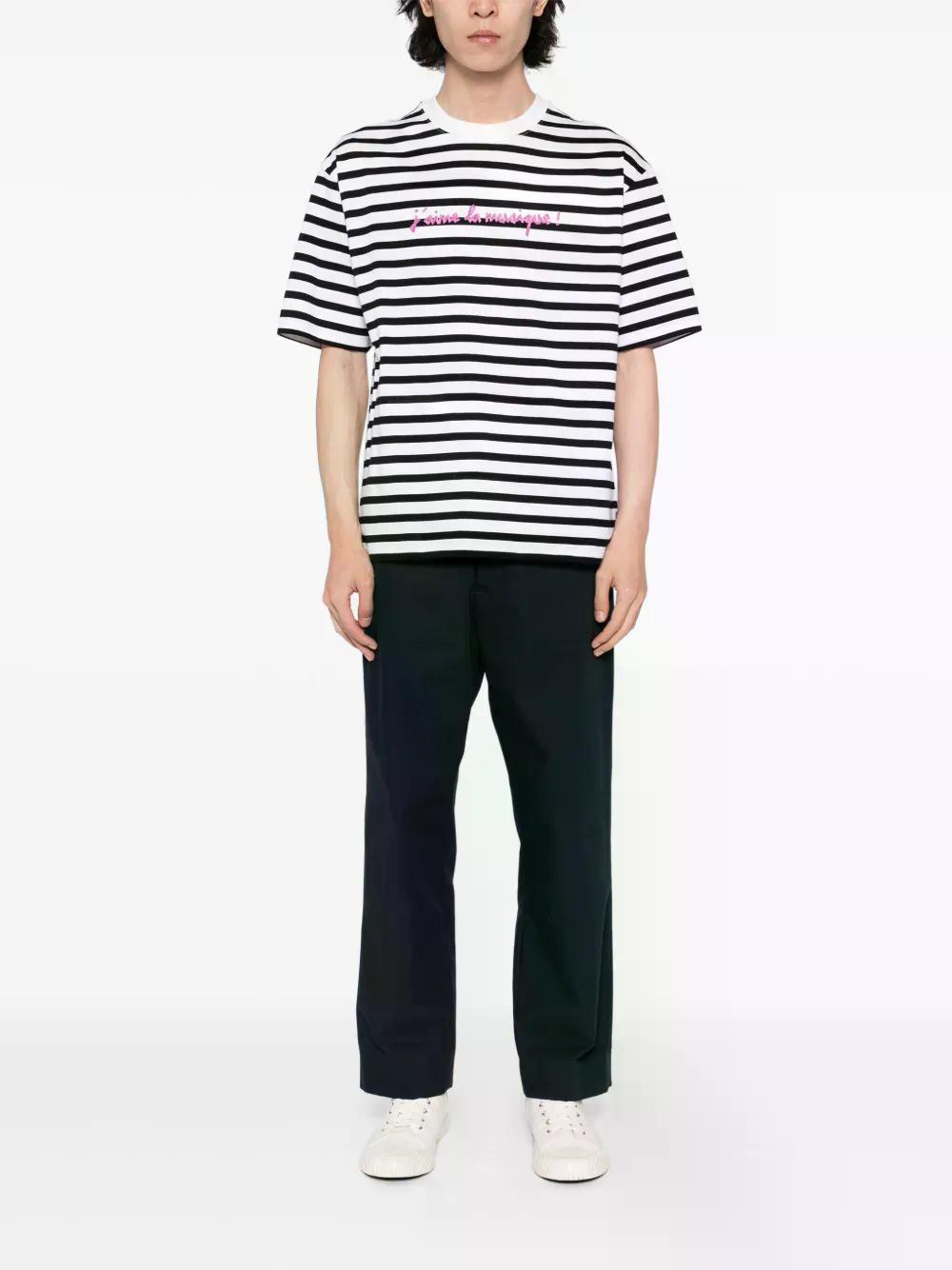 AGNES B. stripe t-shirt