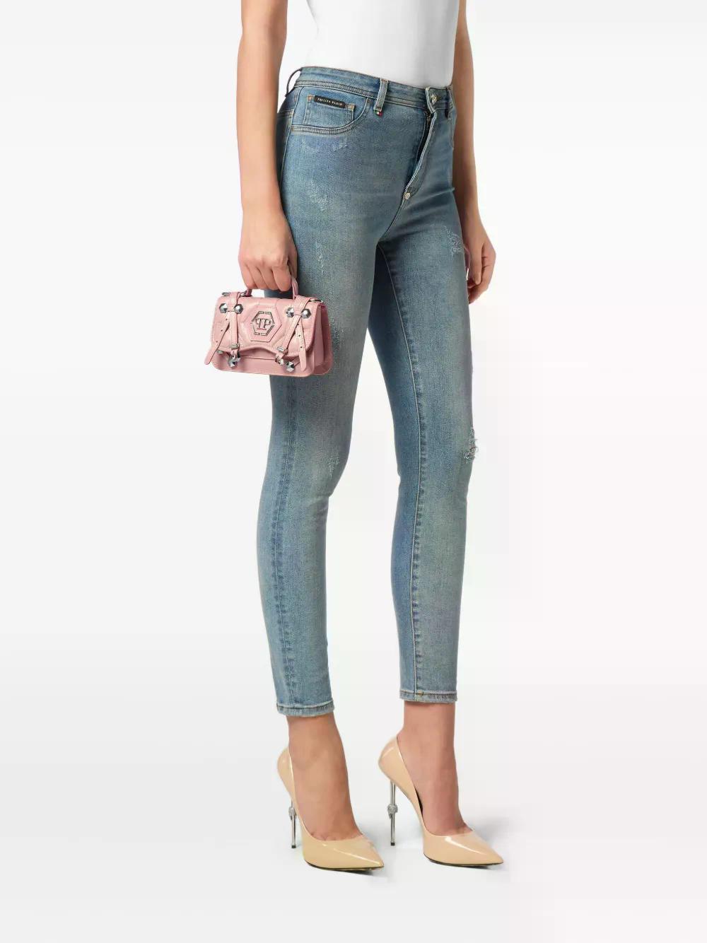 PHILIPP PLEIN Small Leather Tote Bag