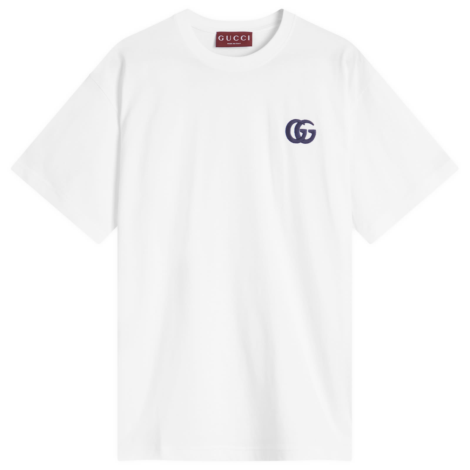 Gucci Embroidered Logo T-Shirt In White/Mix - 35% Off | Editorialist