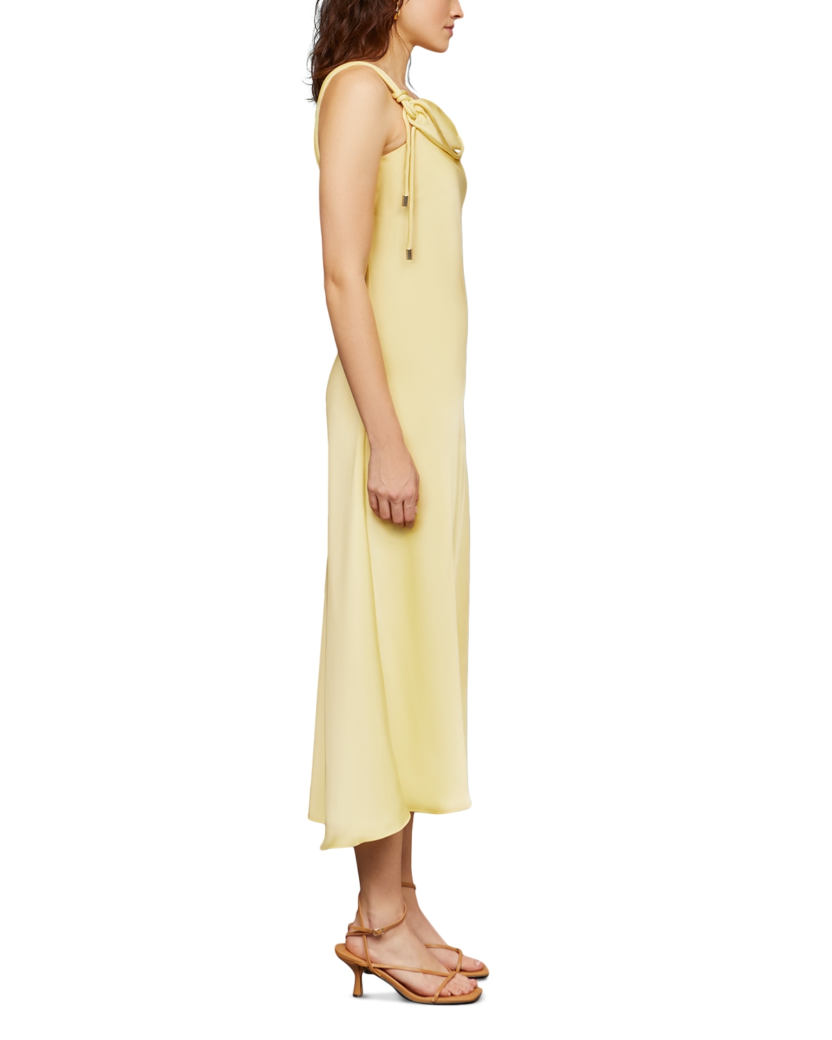 amur esme laser-cut floral tiered midi dress AMUR