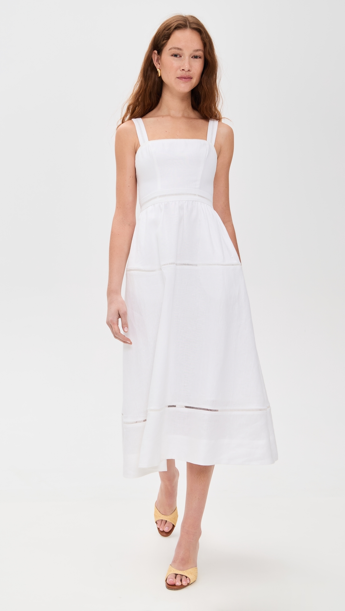 white linen tunic dress Abril Tunic