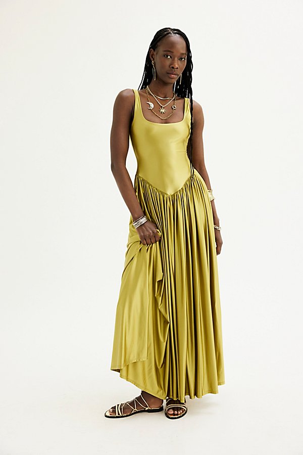Delfi Oriana Maxi Dress In Olive - 39% Off | Editorialist Delfi Oriana Maxi Dress In Olive - 39% Off | Editorialist