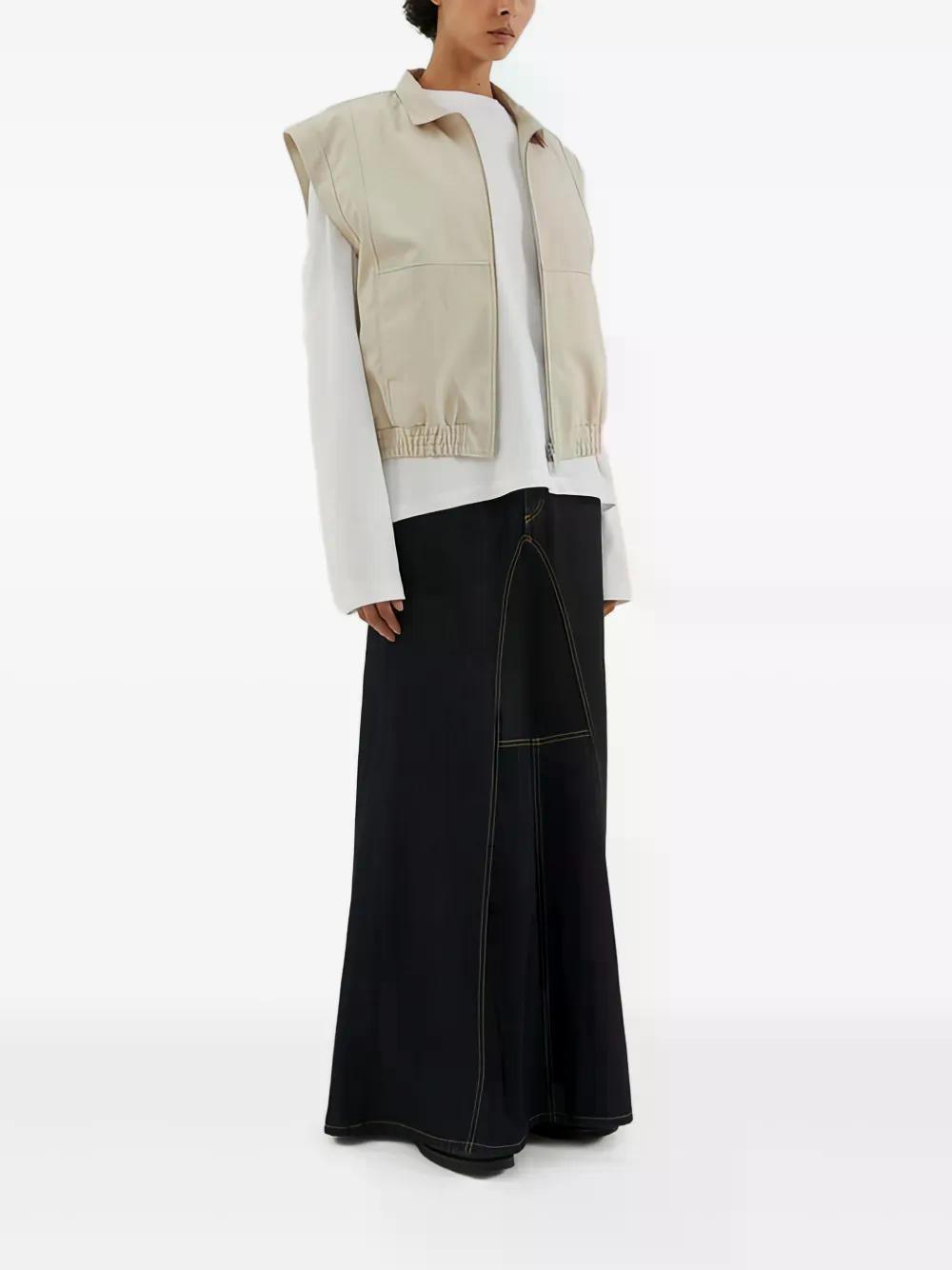 1989 STUDIO 1989 STUDIO Sleeveless Zip-Up Waistcoat