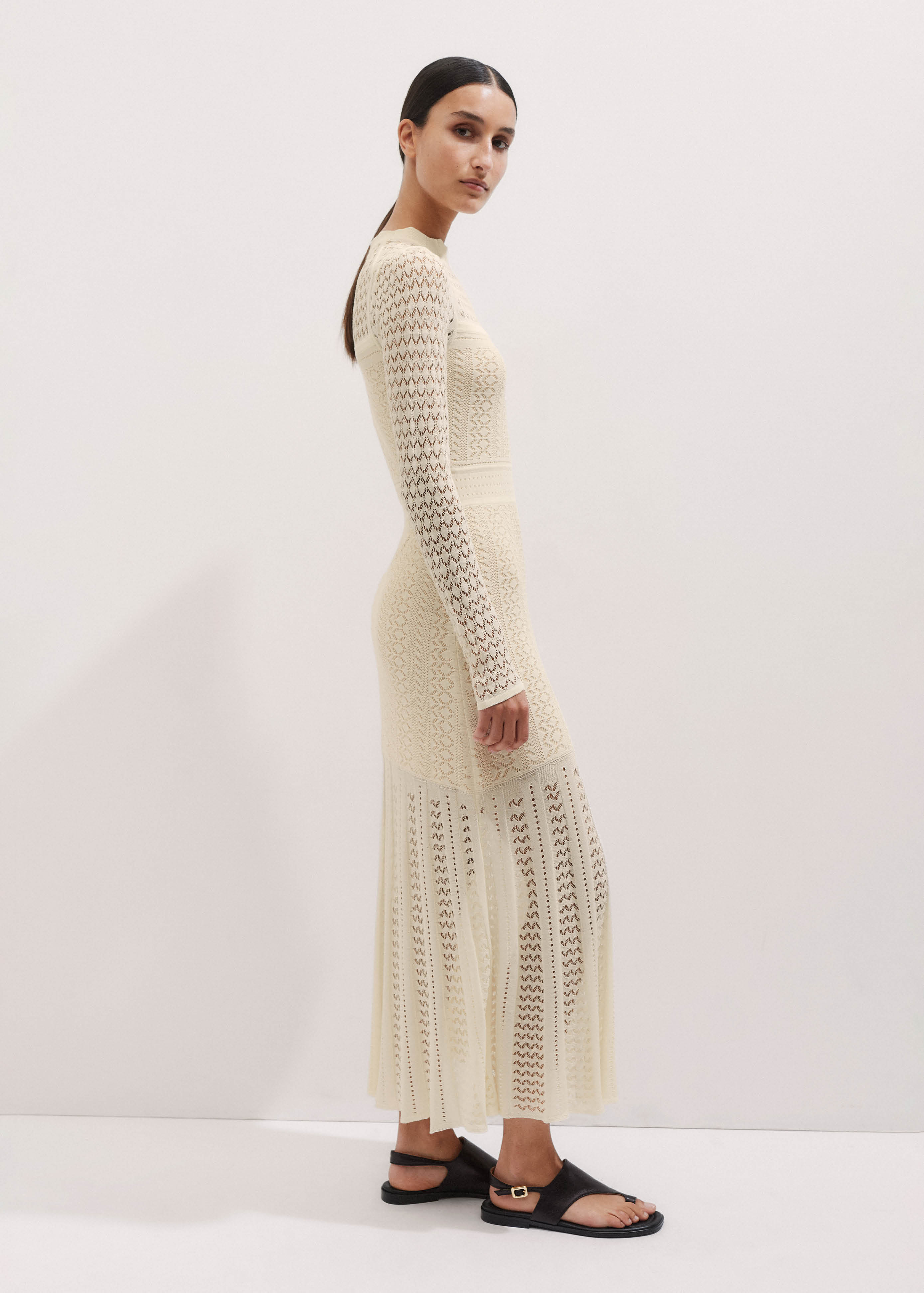 evening primrose print lace maxi dress Gemy Maalouf | Evening Dresses main image 0