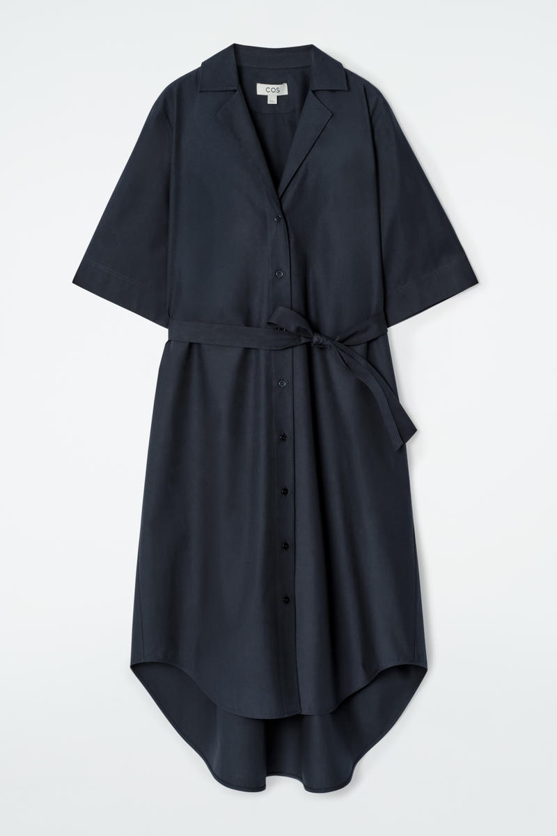 Cos Balloon-Hem T-Shirt Dress In Black - 30% Off | Editorialist