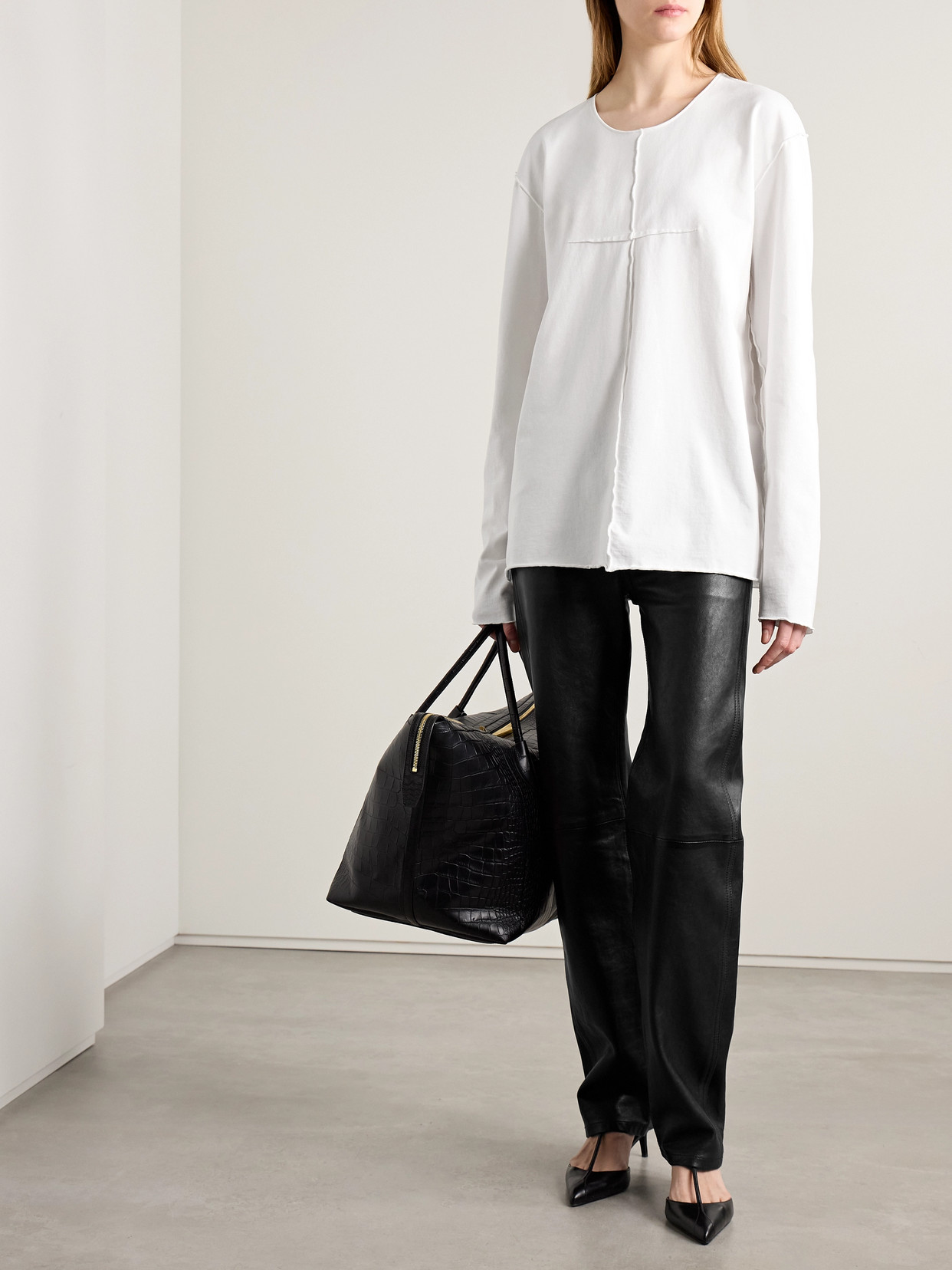 KHAITE KHAITE Kit Paneled T-Shirt