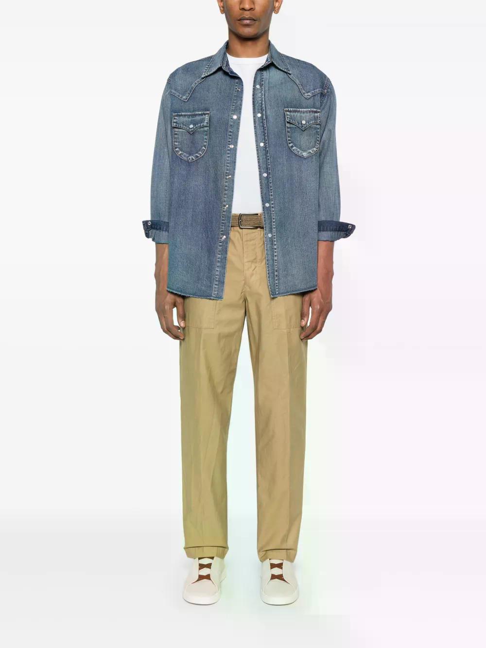 INCOTEX Incotex Cotton Trousers