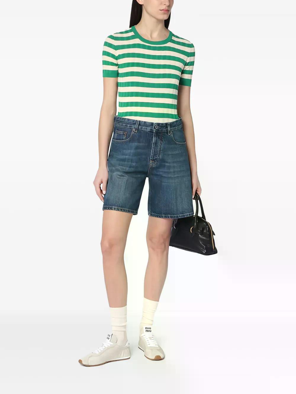 ROBERTO COLLINA Roberto Collina Striped Ribbed T-Shirt