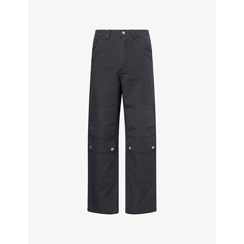 Peacemaker Oamc Chino Multi-Pockets Cotton Trousers - Black