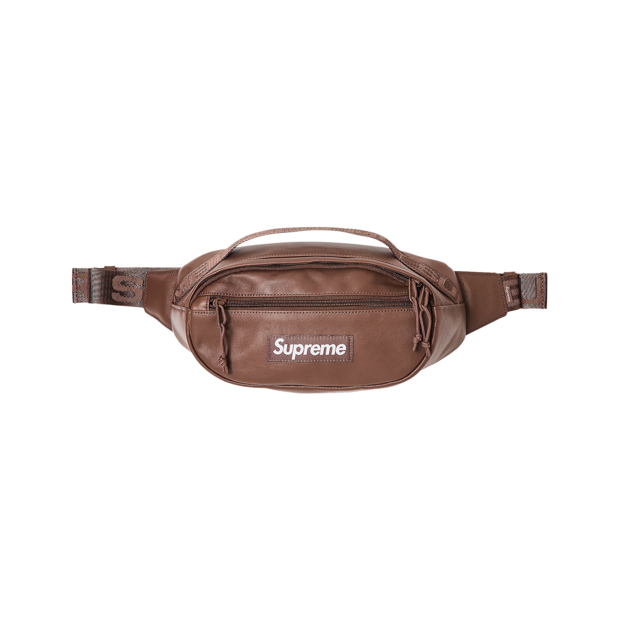 Supreme Barbour Waxed Cotton Waist Bag In Orange | Editorialist