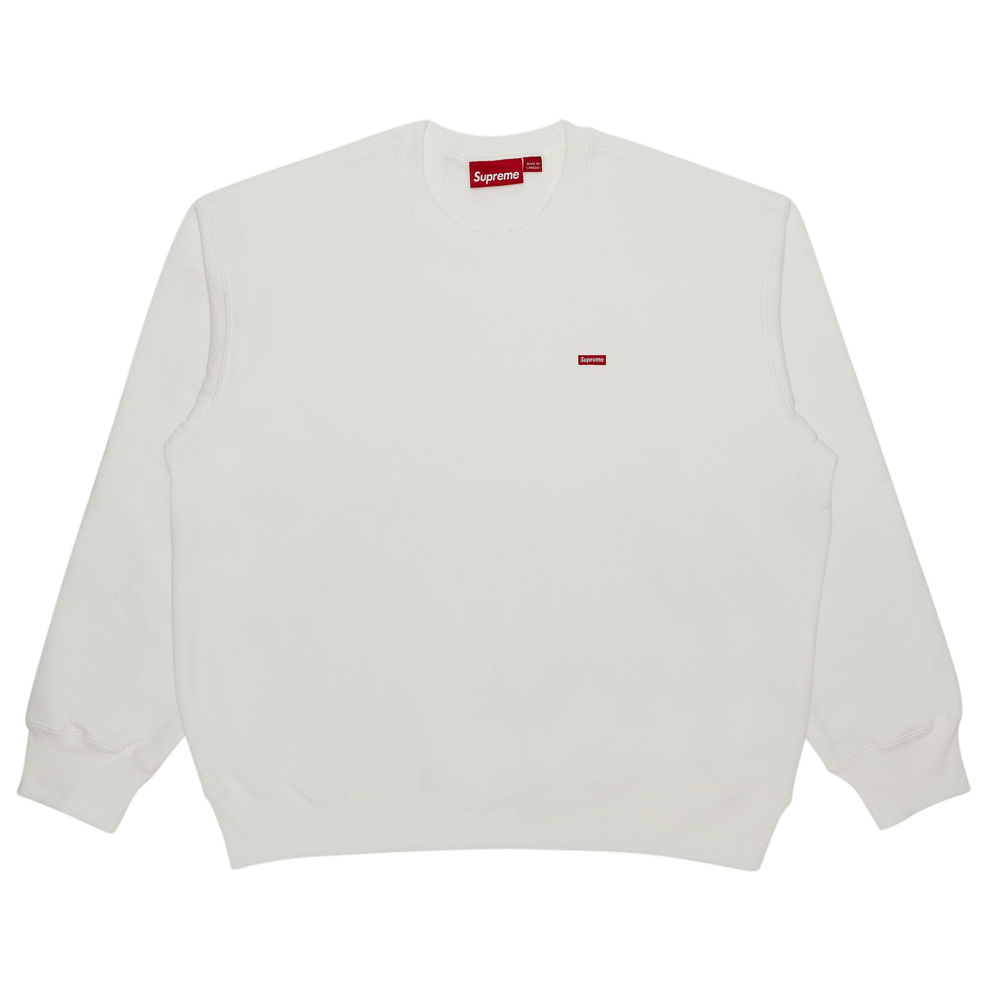 Supreme Small Box Crewneck - White | Editorialist