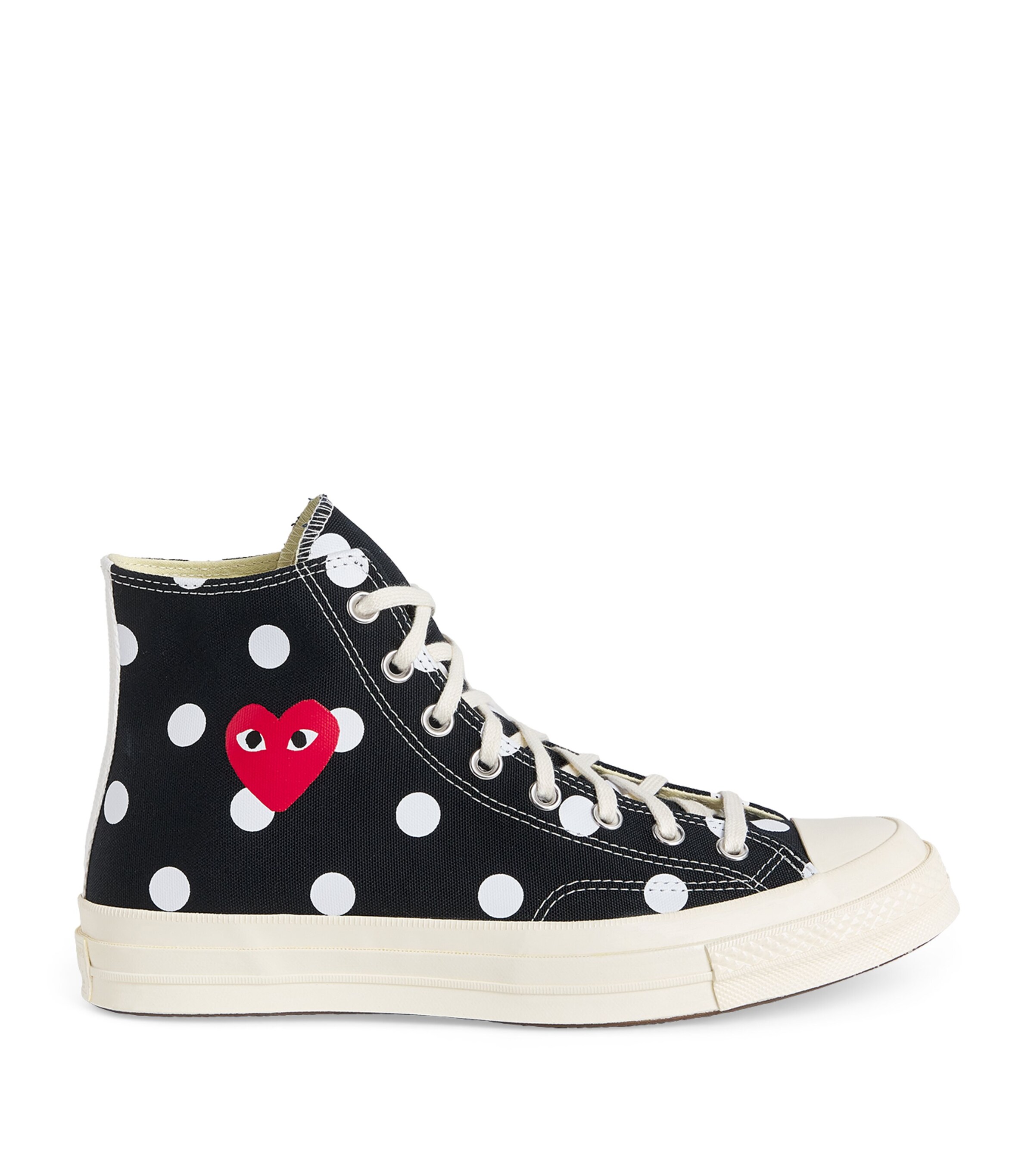 PLAY COMME DES GARCON x Converse Polka Dot Heart Chuck Taylor All Star '70 High-Top Sneakers