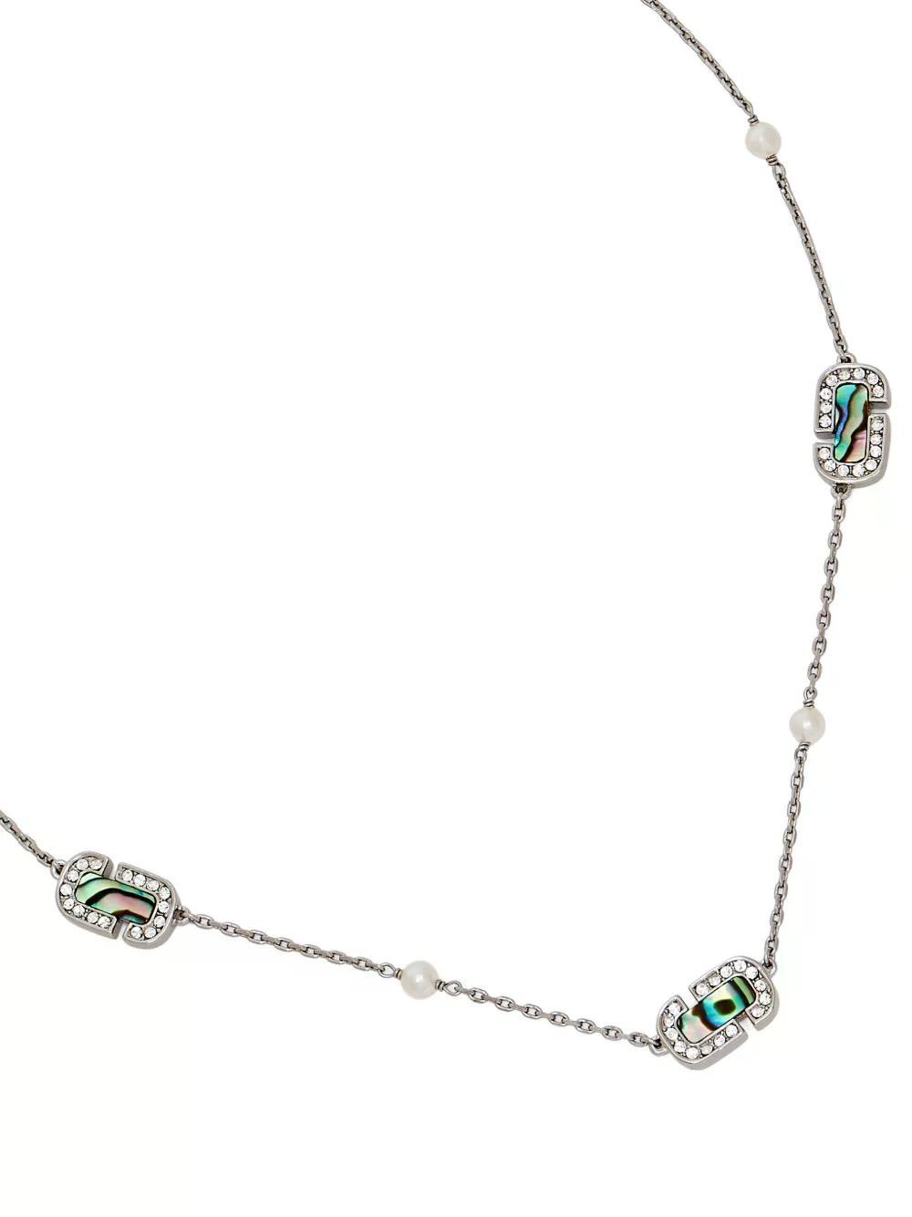 Marc Jacobs Abalone Necklace In Silver - 33% Off | Editorialist