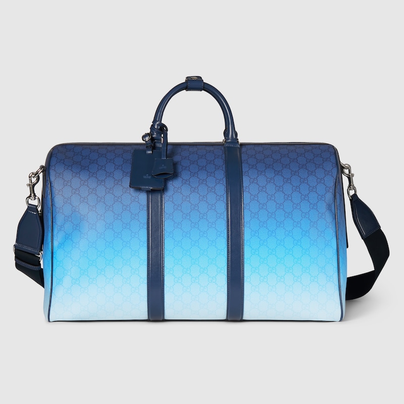 GUCCI グラデーションブルー レザージャケット　希少 Gucci Chroma Large Duffle Bag - Blue | Editorialist