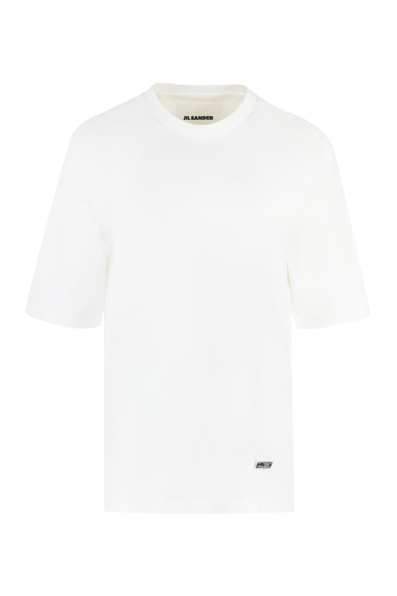 Jil Sander Cotton Crew-Neck T-Shirt In White - 48% Off | Editorialist
