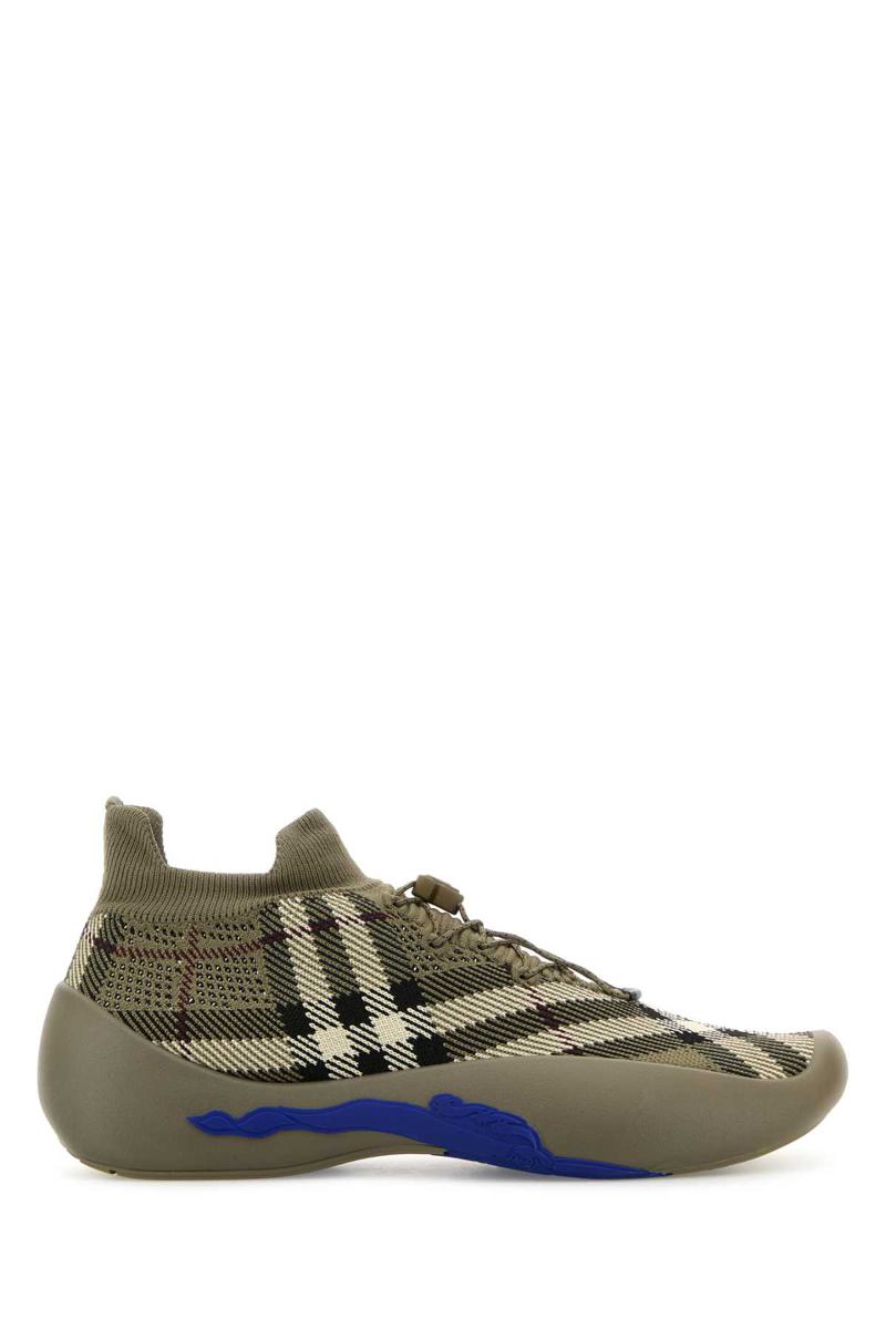 Burberry Embroidered Fabric Neptune Slip-On Sneakers In